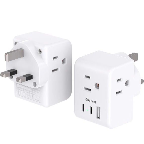 Other | 2 Pack Us To Uk Ireland Travel Plug Adapter Type G Power Plug ...